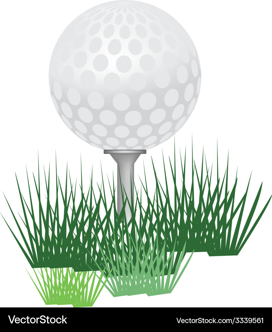 Golf ball Royalty Free Vector Image - VectorStock