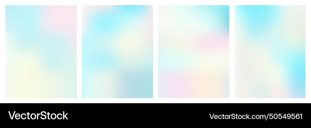 Soft gradient background set Royalty Free Vector Image