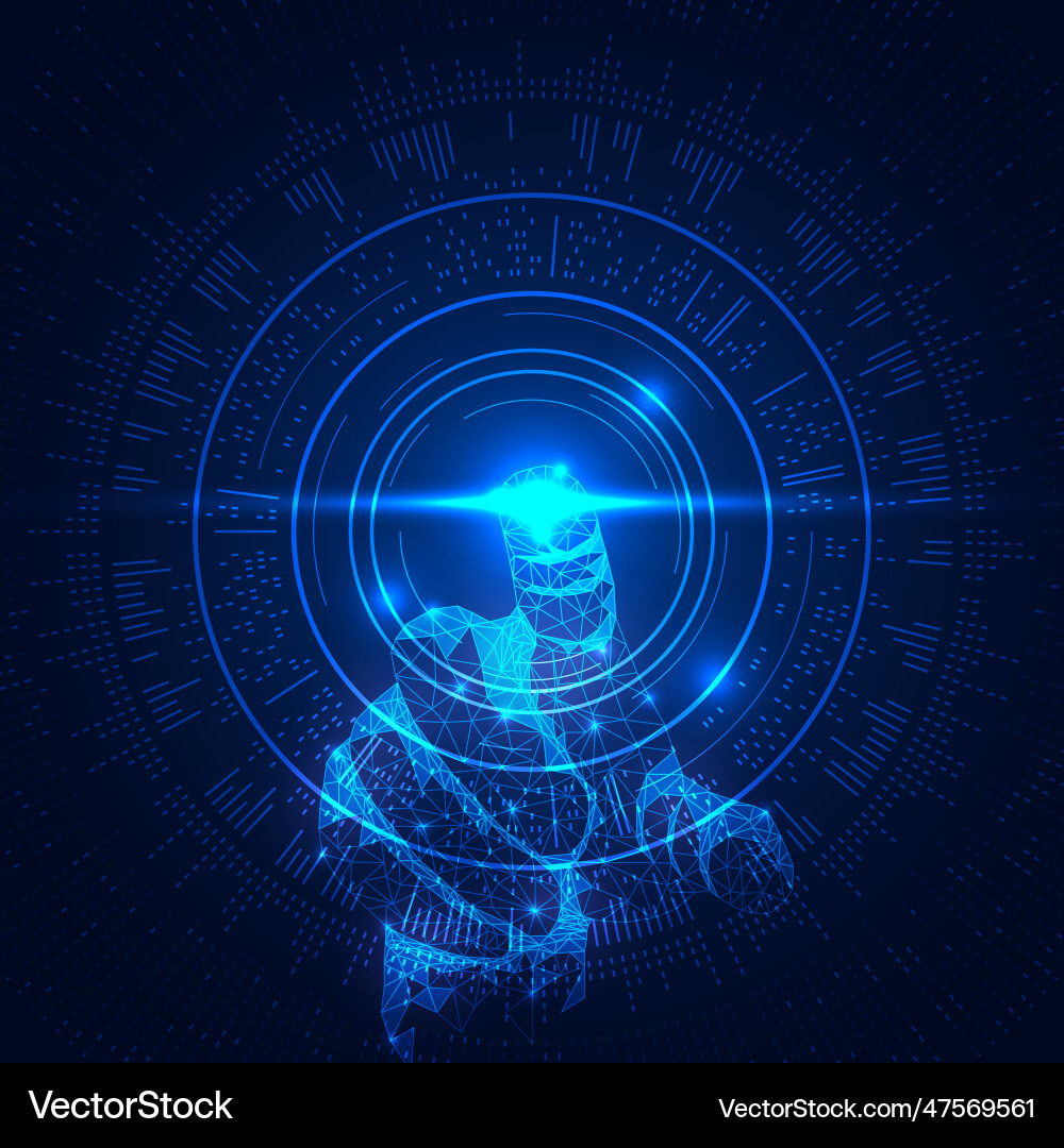 Touch the future interface technology Royalty Free Vector Touch the future interface technology Royalty Free Vector