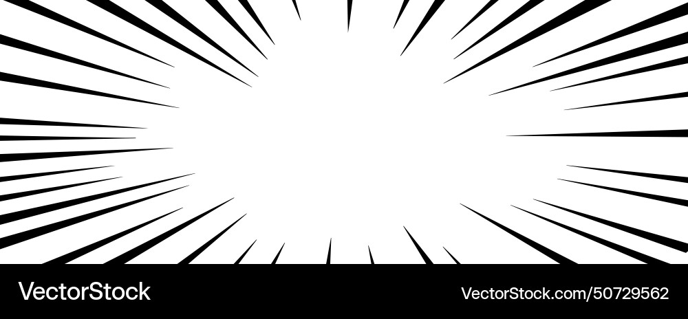 Retro art abstract rays burst white banner Vector Image