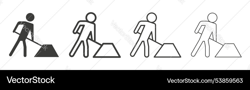 Construction icon set Royalty Free Vector Image