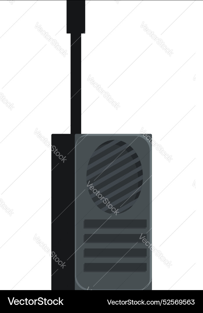 Portable radio device transmitting signals using Vector Image