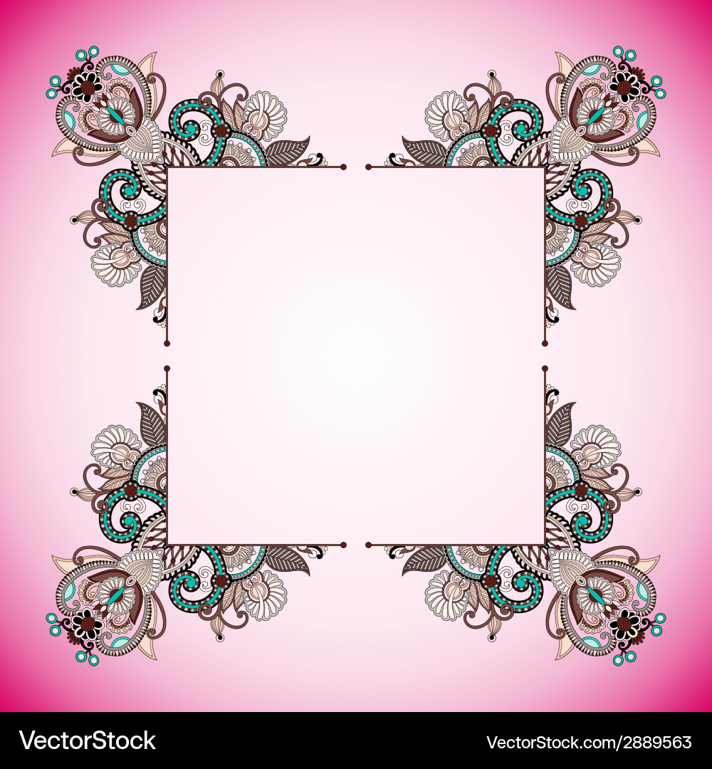 Vintage ornamental template Royalty Free Vector Image