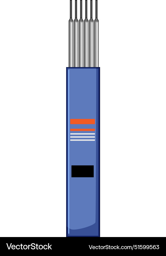 Weld electrodes welding cartoon Royalty Free Vector Image