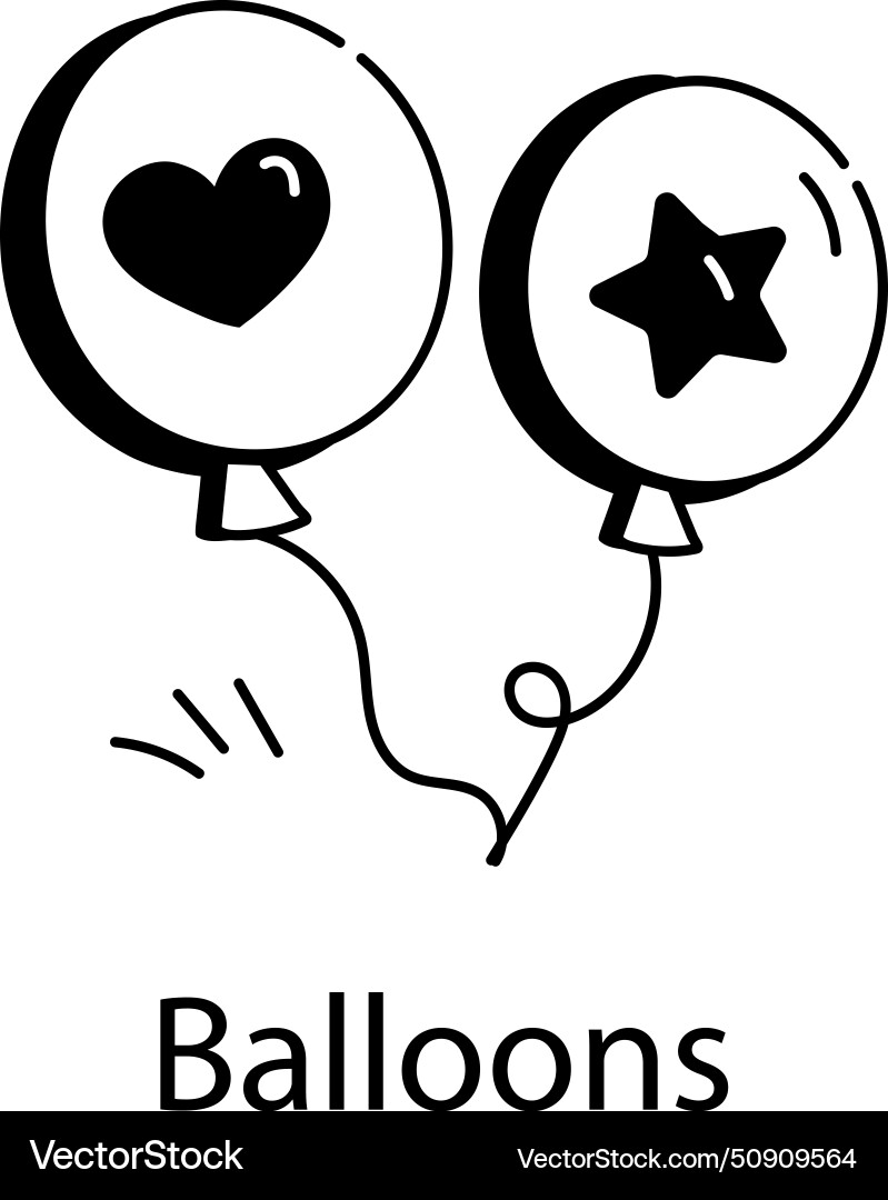Balloons Royalty Free Vector Image - VectorStock