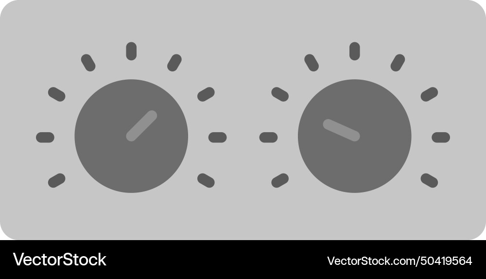 Control knobs icon image Royalty Free Vector Image