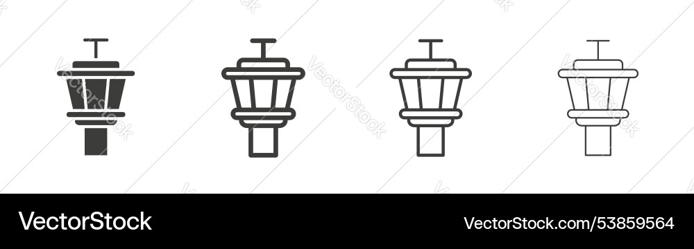 Control tower icon set Royalty Free Vector Image
