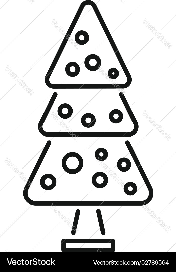 Hologram christmas tree is projecting festive Vector Image