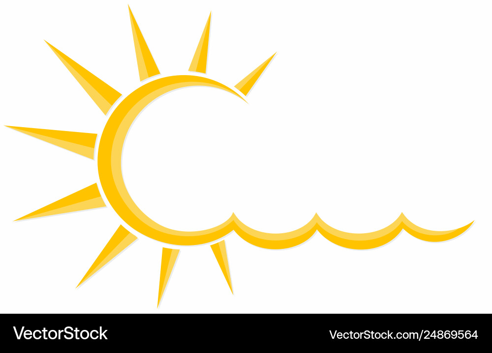 Sun symbol Royalty Free Vector Image - VectorStock