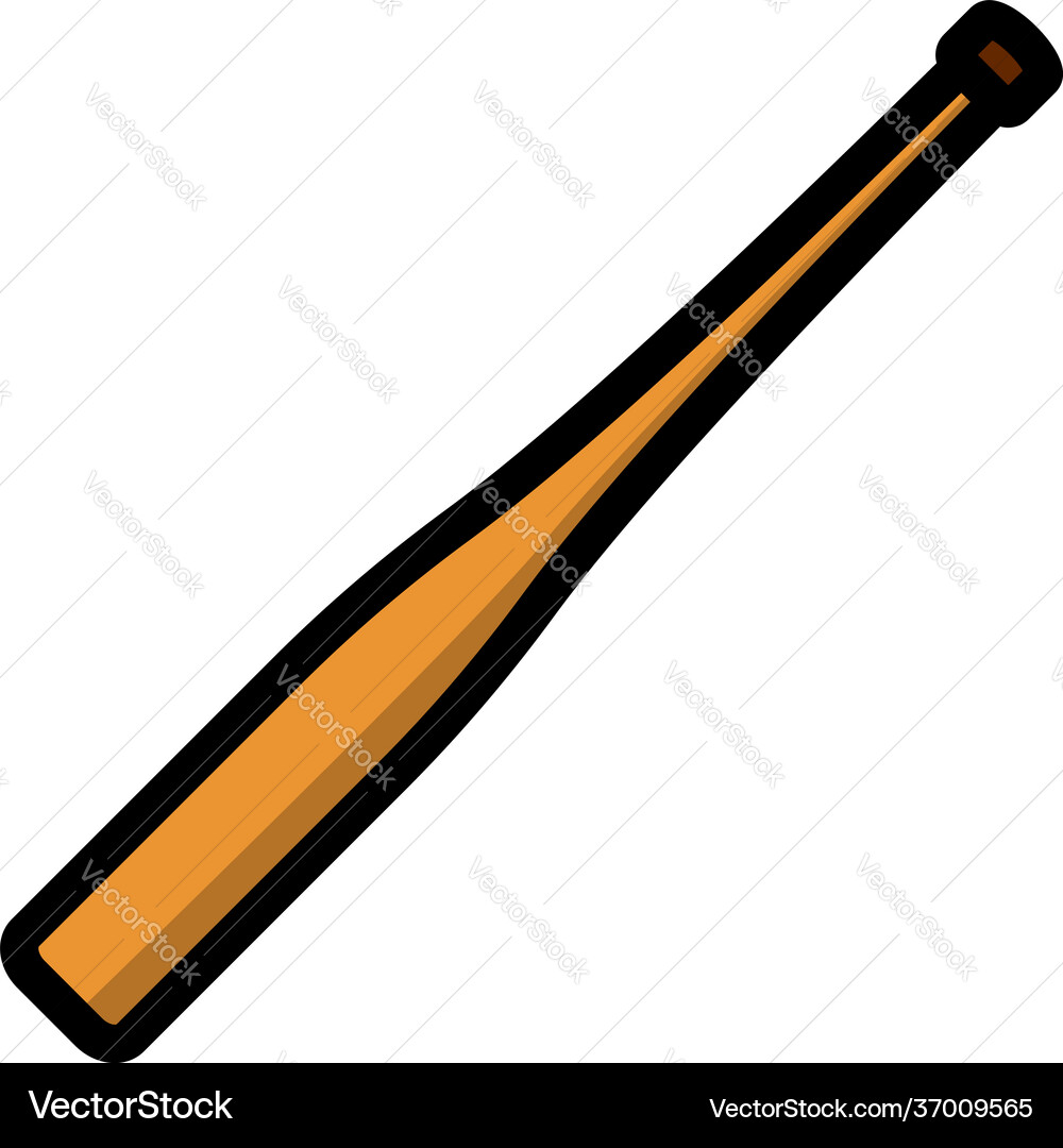 Baseball bat icon Royalty Free Vector Image - VectorStock