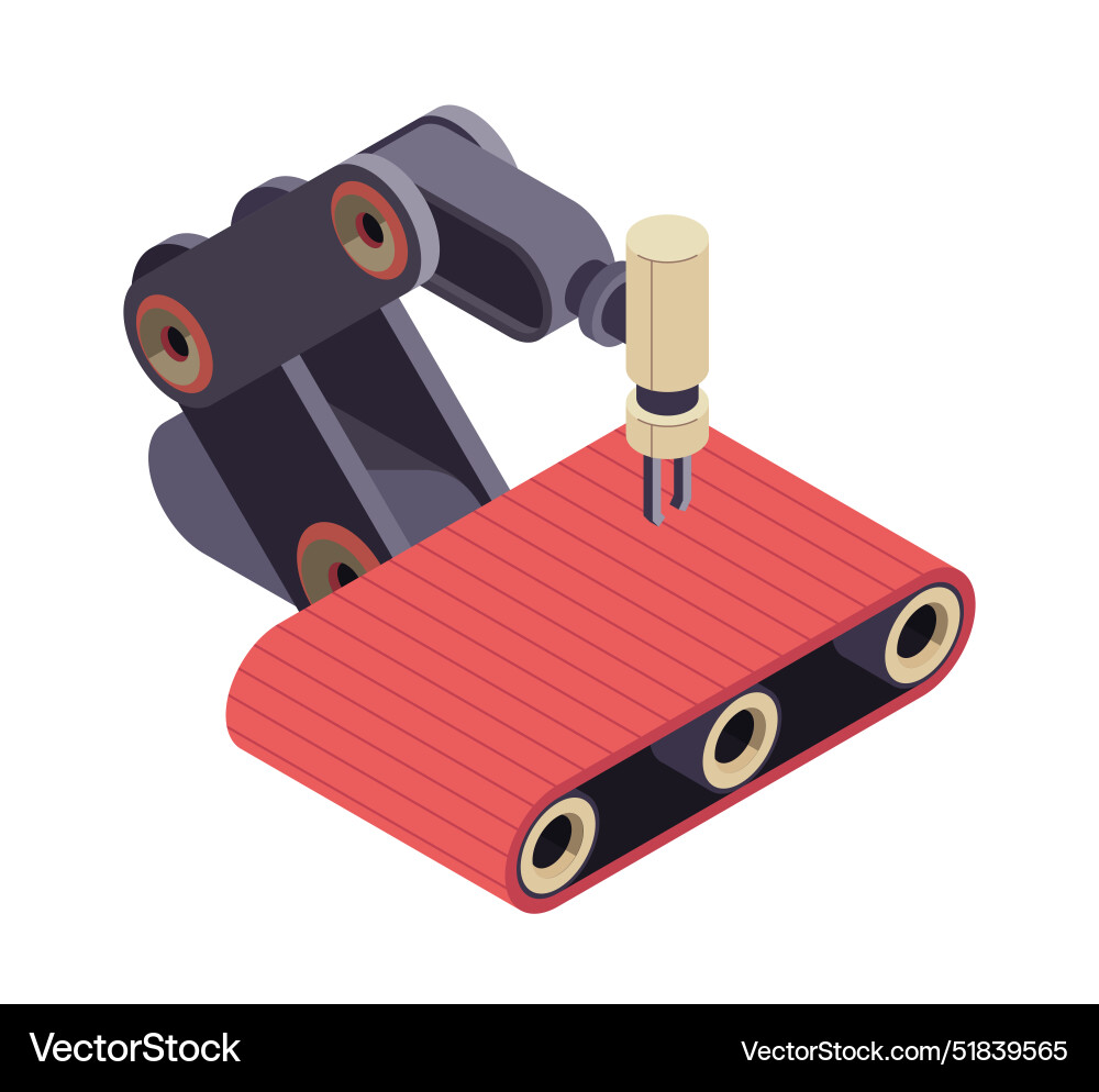 Isometric industrial machinery icon Royalty Free Vector