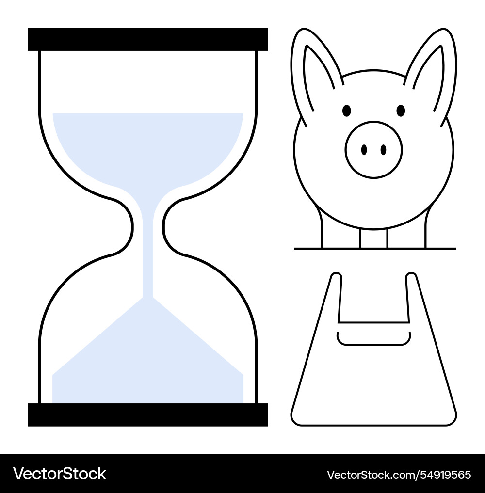 Time management savings and sustainability Vector Image