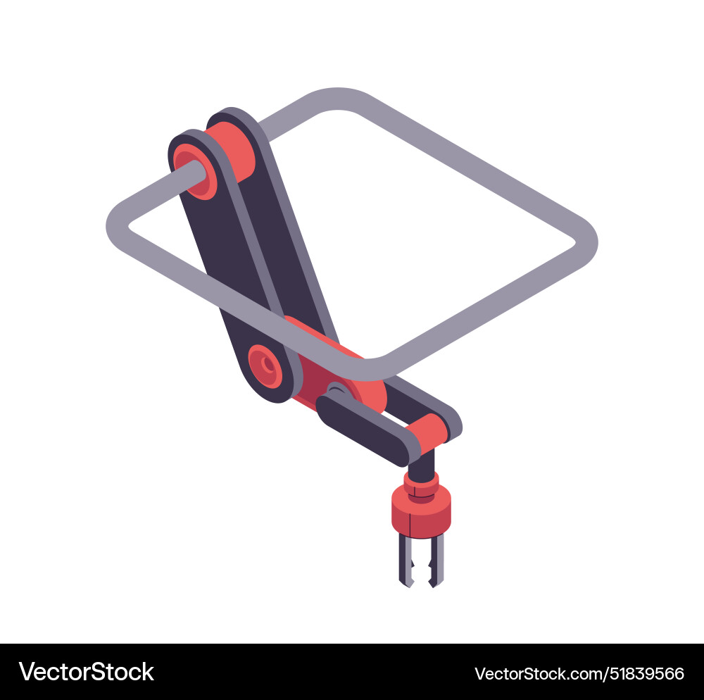 Isometric industrial machinery icon with modern Vector Image