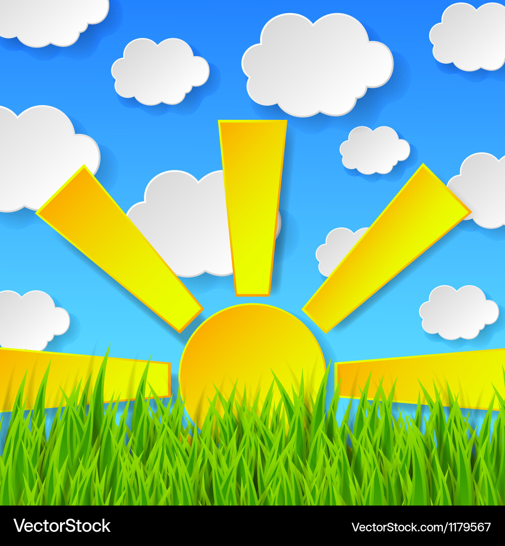 Abstract spring background Royalty Free Vector Image