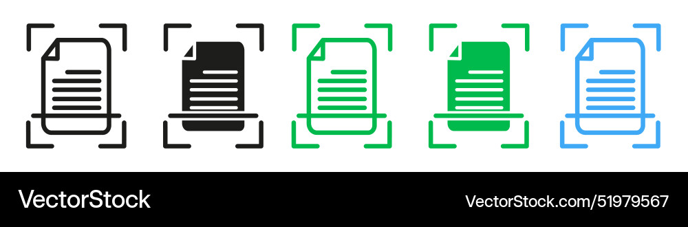 Anti virus document scanning icon for digital Vector Image