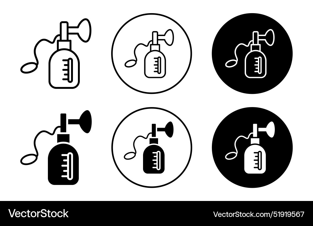 Breast pump icon Royalty Free Vector Image - VectorStock