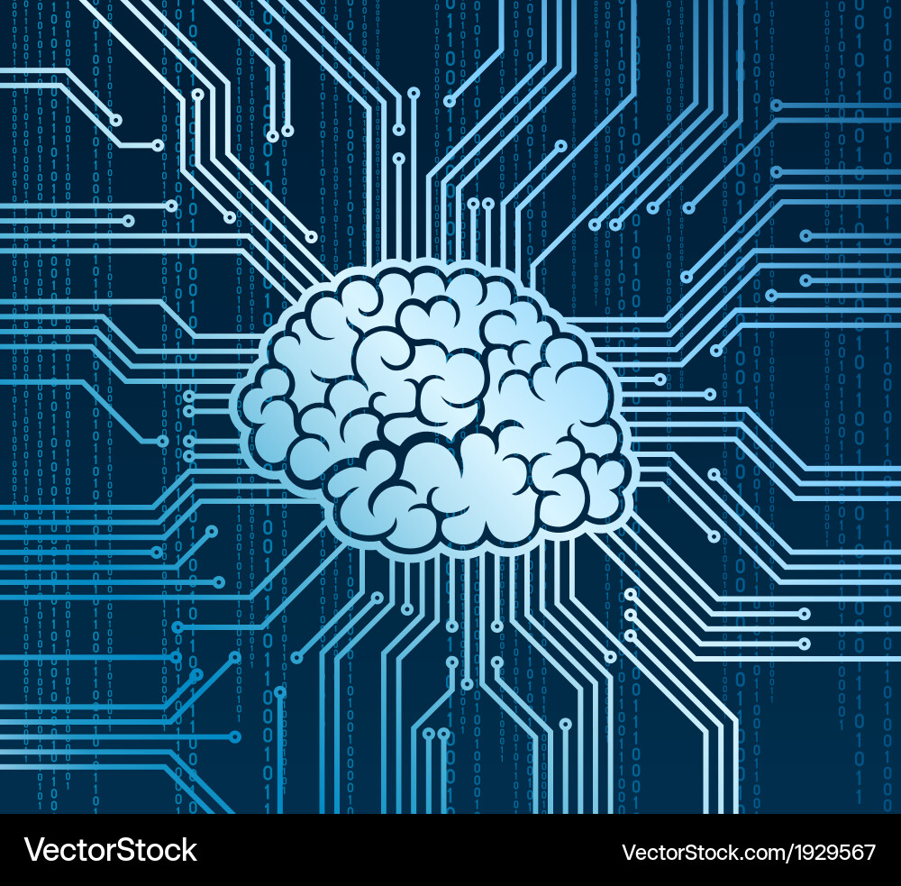 Cyberbrain Royalty Free Vector Image - VectorStock