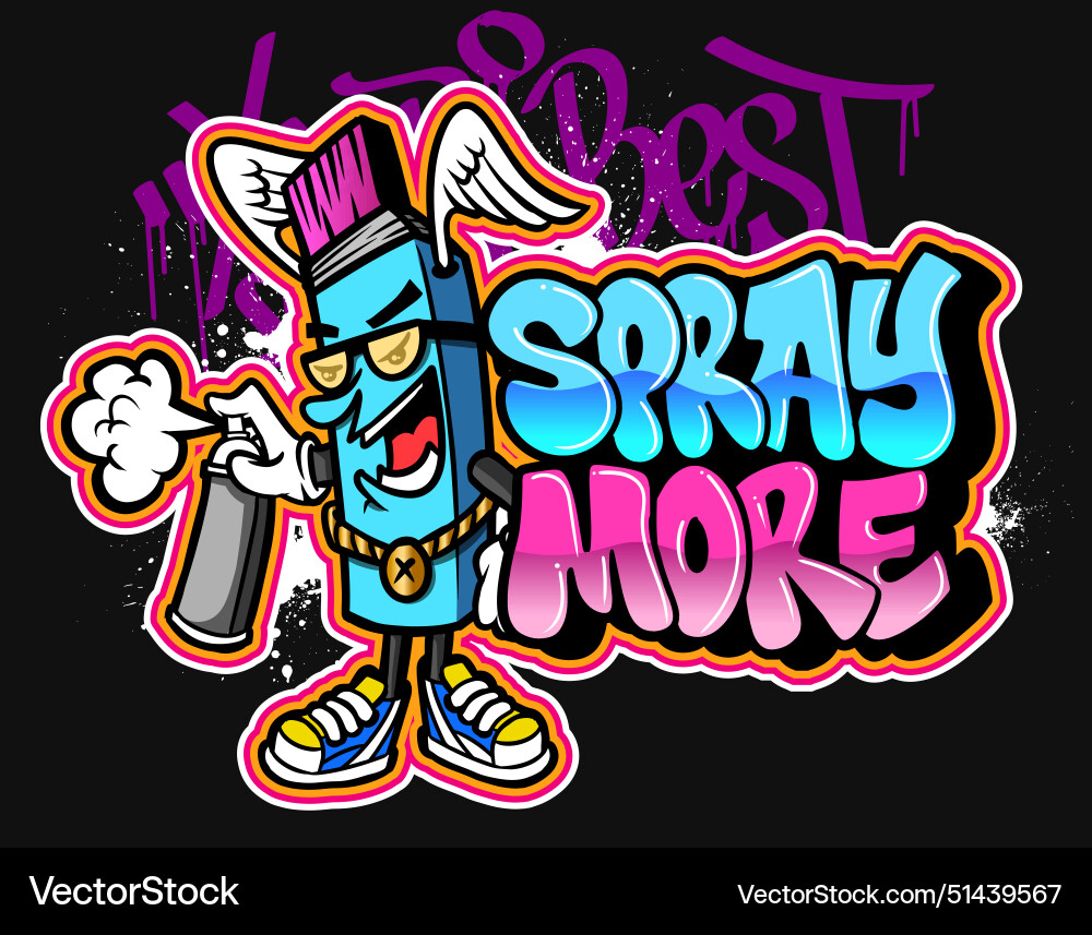 Graffiti Character Royalty Free Vector Image Vectorstock