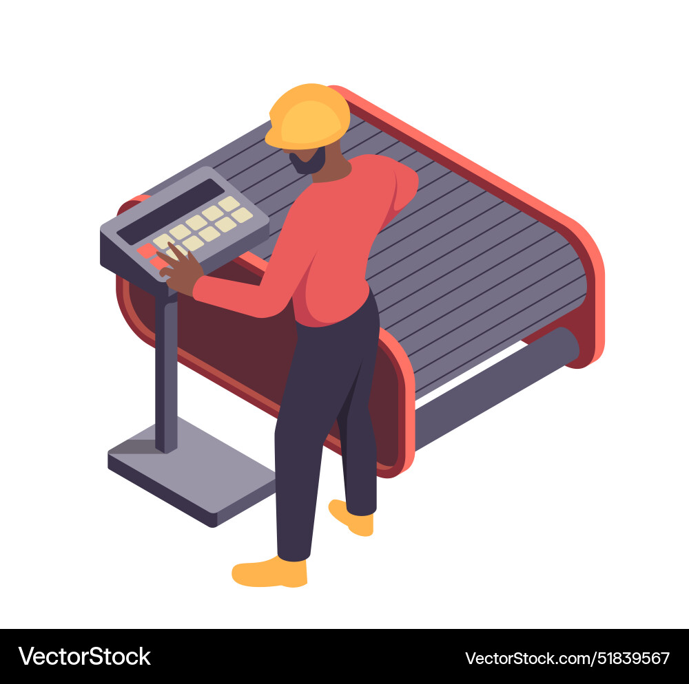 Isometric industrial machinery Royalty Free Vector Image