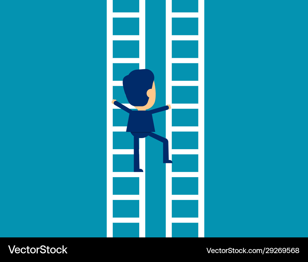 Exchange ladder direction business career Vector Image