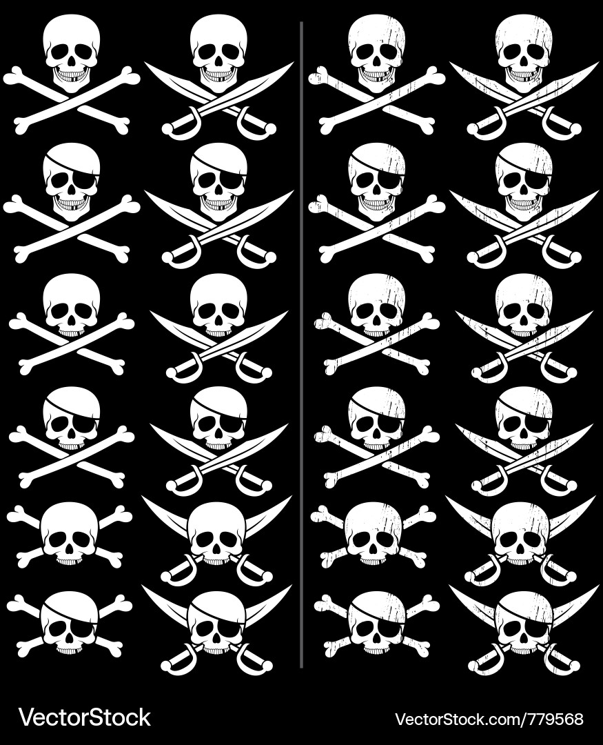 Jolly roger Royalty Free Vector Image - VectorStock