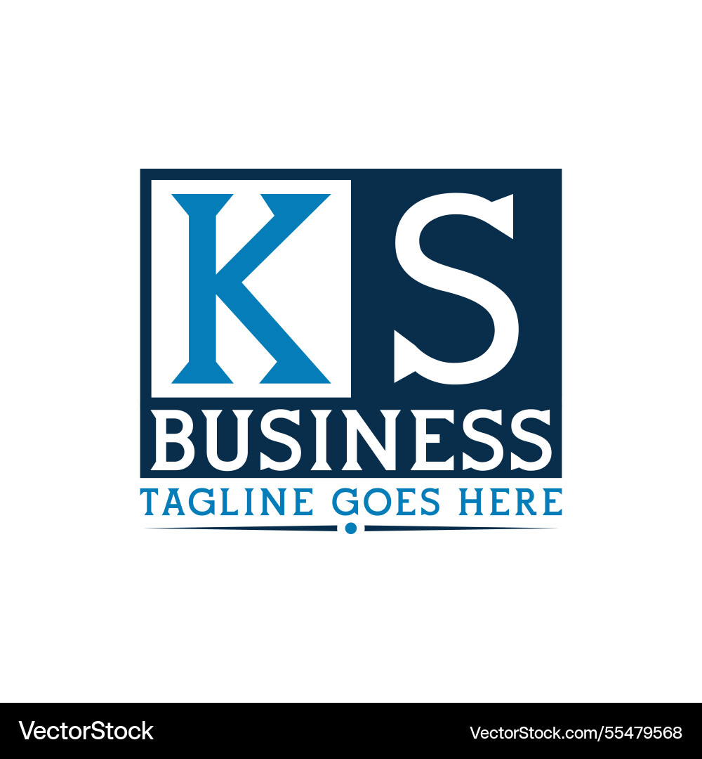 Ks logo letter business design – Royalty-Free Vector | VectorStock
