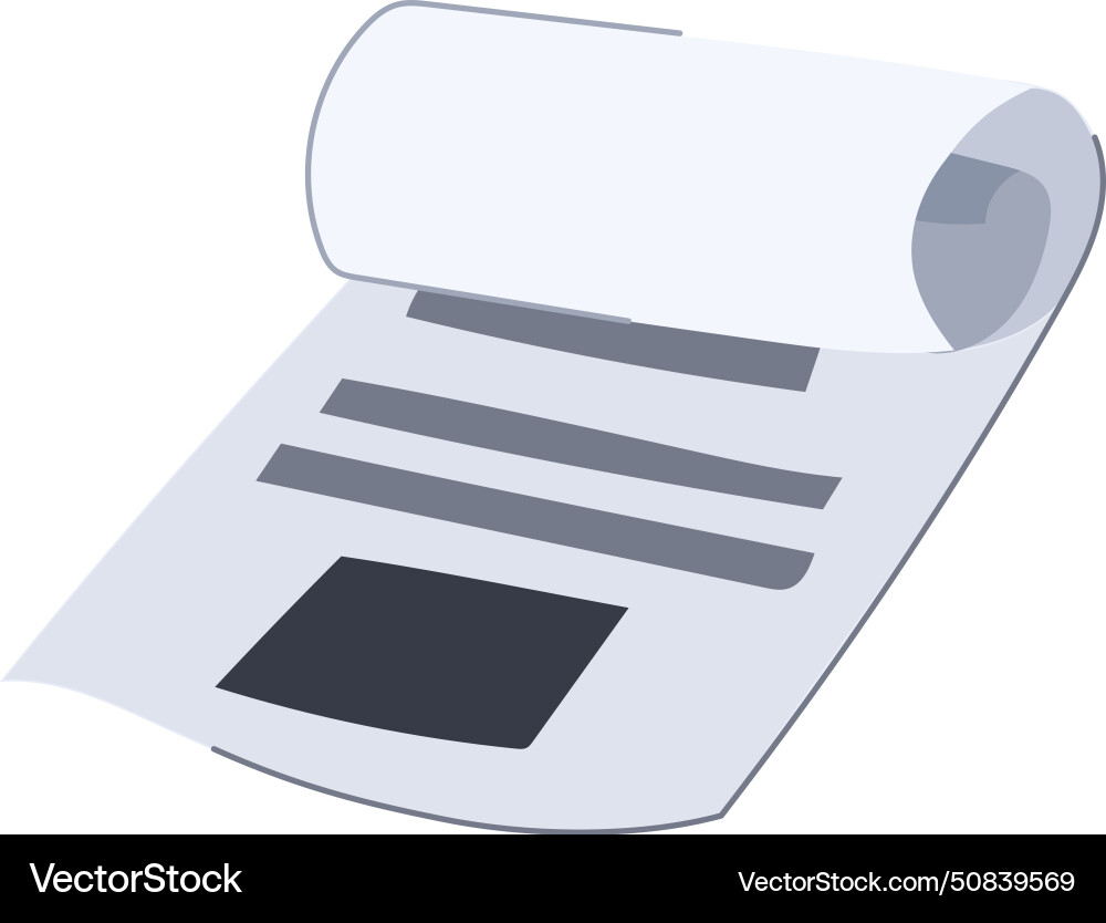 Check receipt cartoon Royalty Free Vector Image