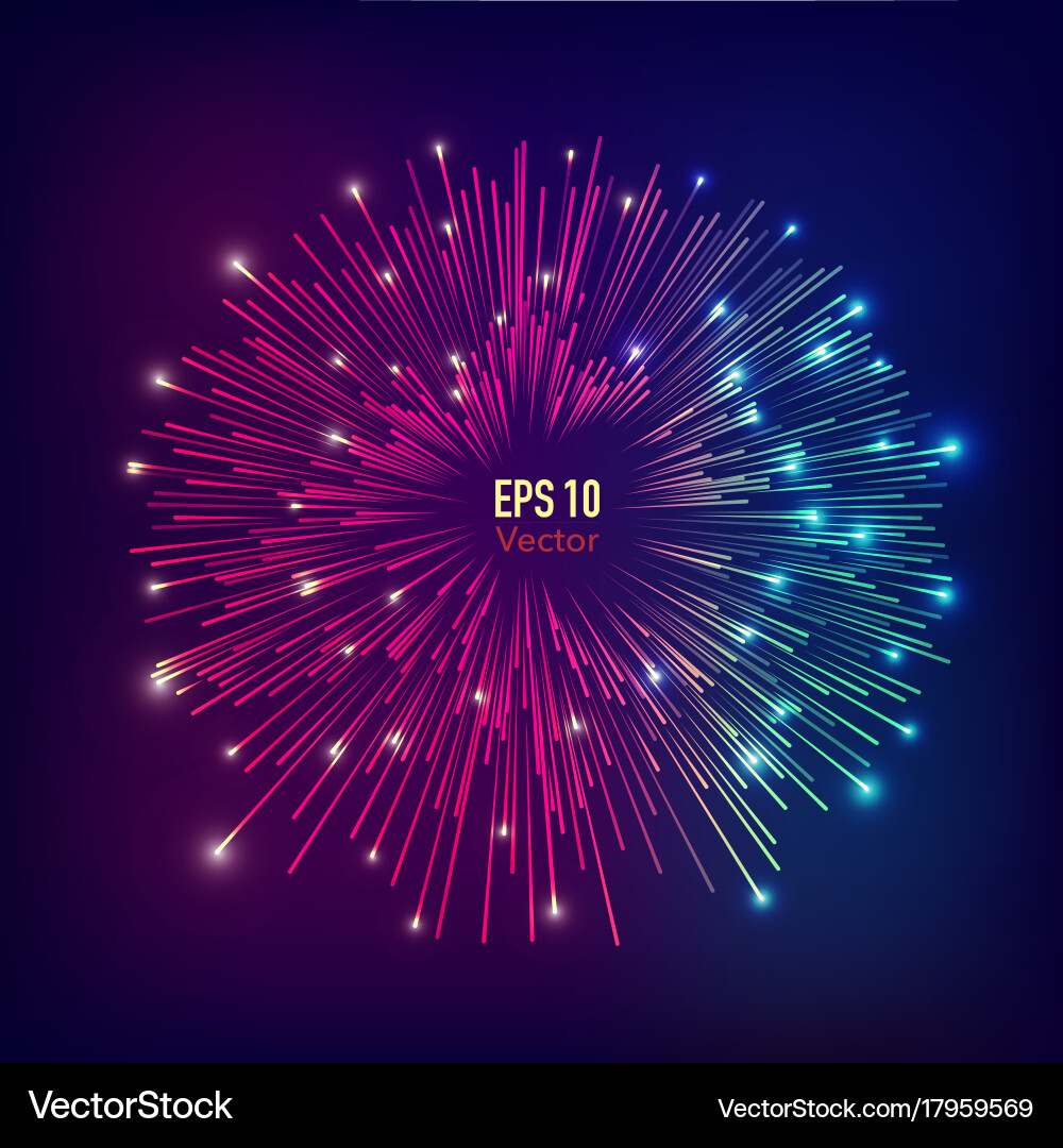 Fireworks Royalty Free Vector Image - VectorStock