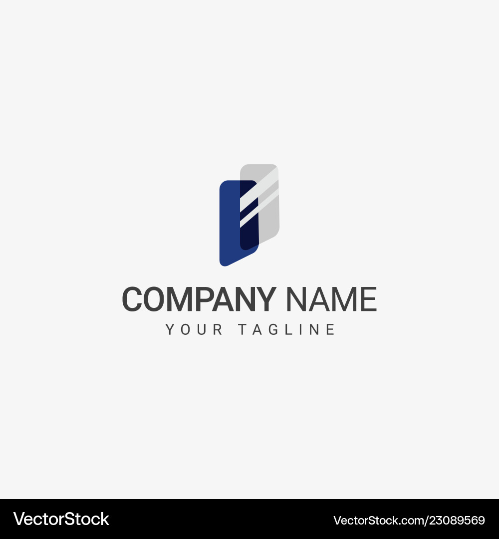Glass logo template Royalty Free Vector Image - VectorStock