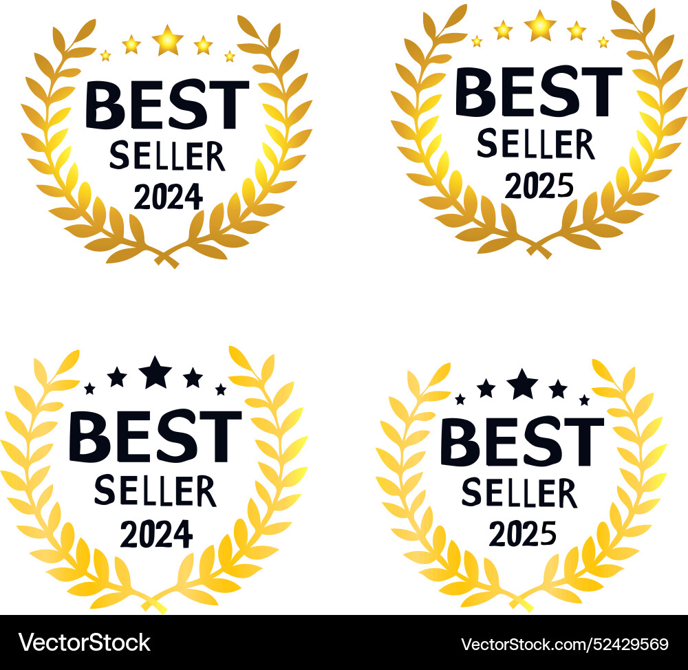 Label sticker best seller Royalty Free Vector Image