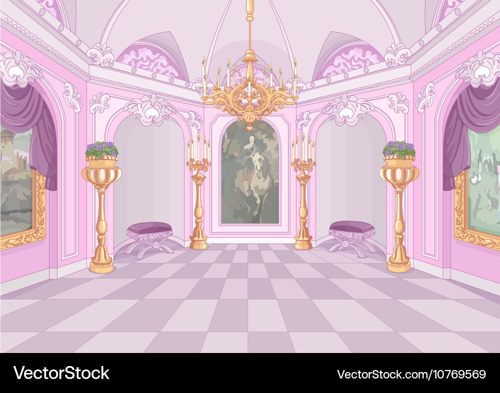 Palace hall Royalty Free Vector Image - VectorStock
