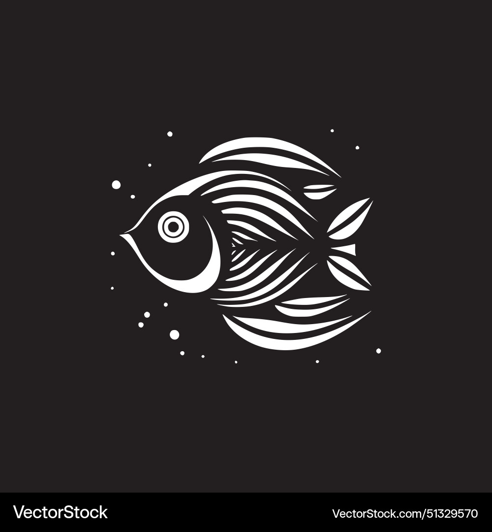 Fish - minimalist and simple silhouette Royalty Free Vector