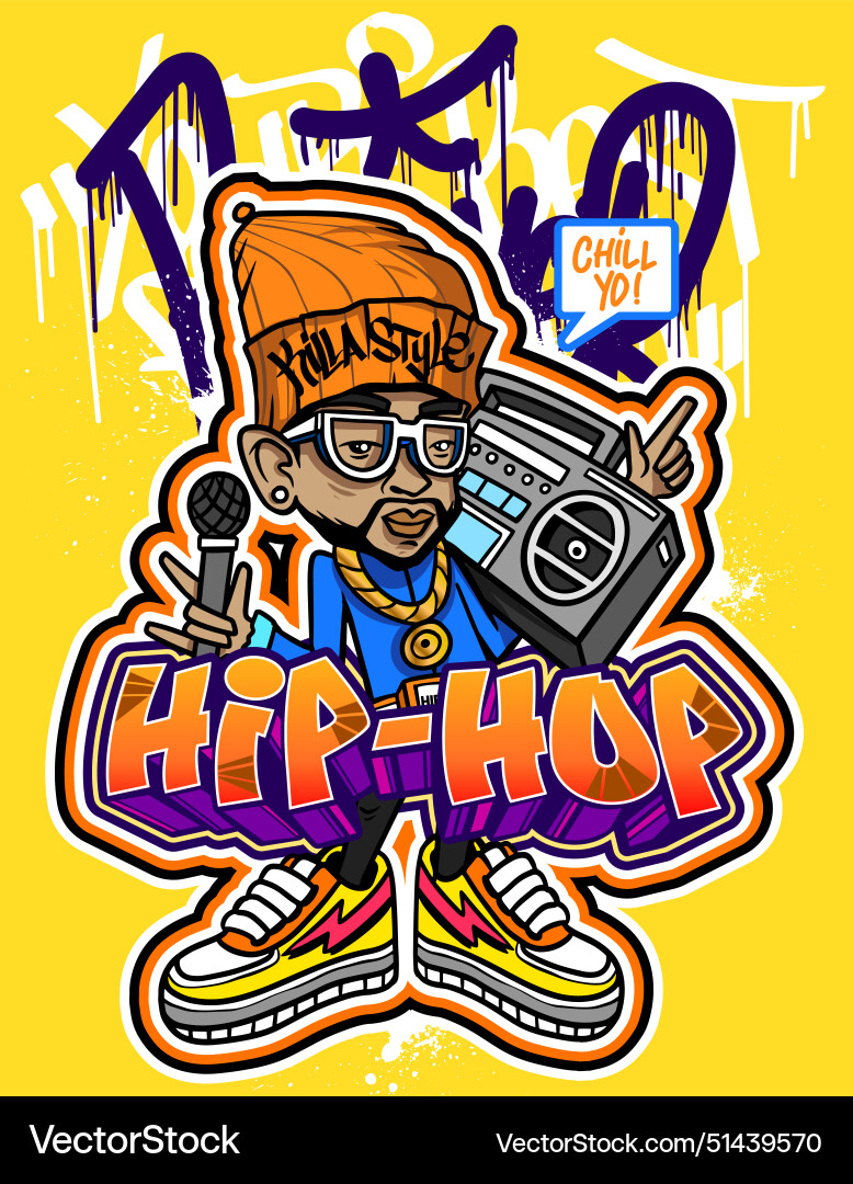 Graffiti character Royalty Free Vector Image - VectorStock