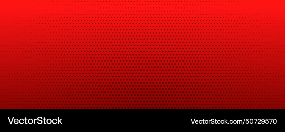 Vintage pop art comic red wallpaper with halftone Vector Image