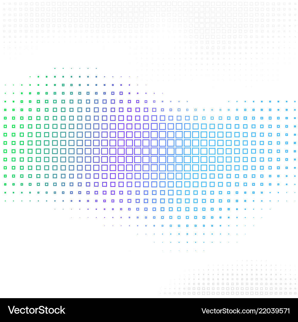 Abstract background with halftone square Vector Image
