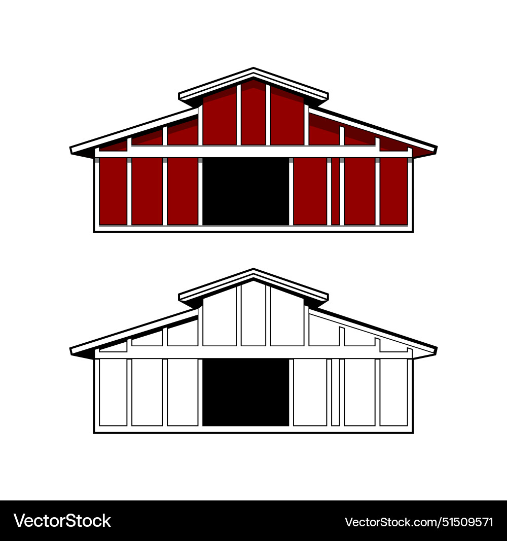 Barn design Royalty Free Vector Image - VectorStock