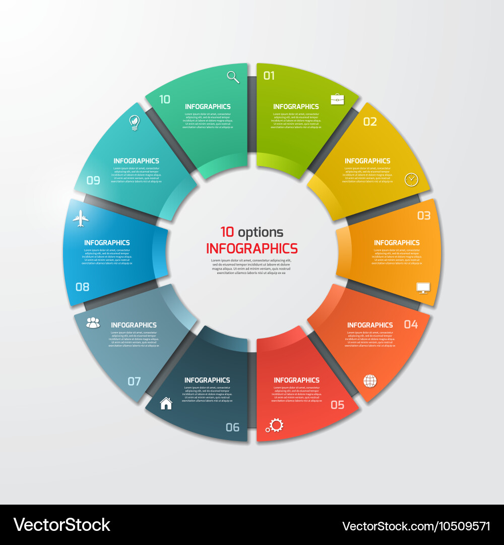 Circle Infographic - Business Concepts Royalty Free Vector