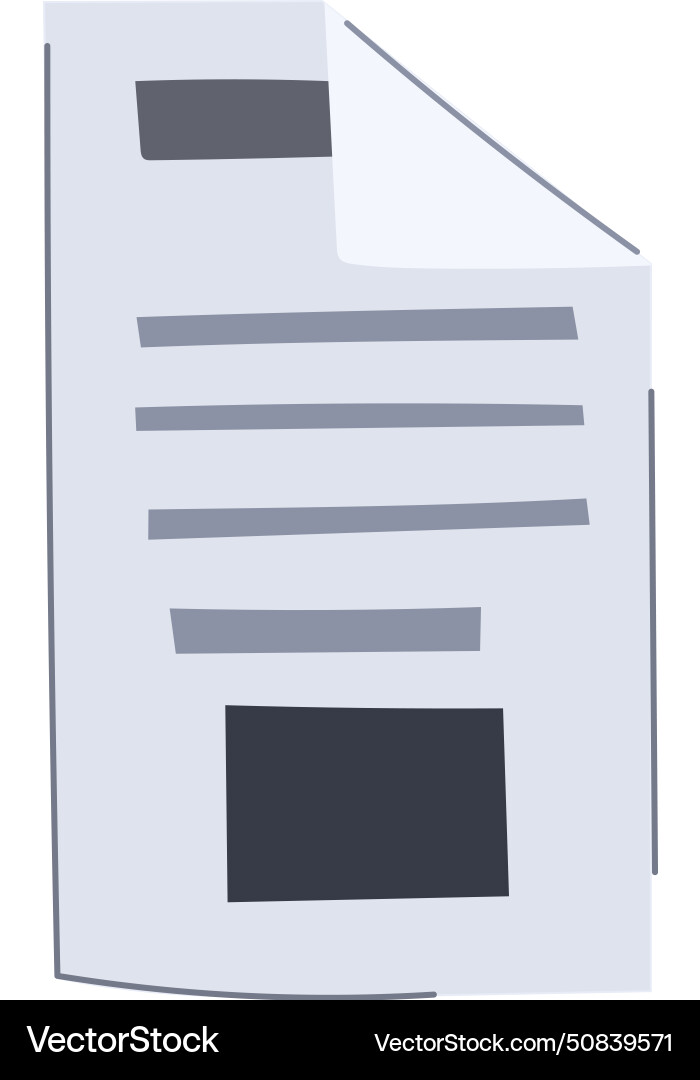 Purchase receipt cartoon Royalty Free Vector Image