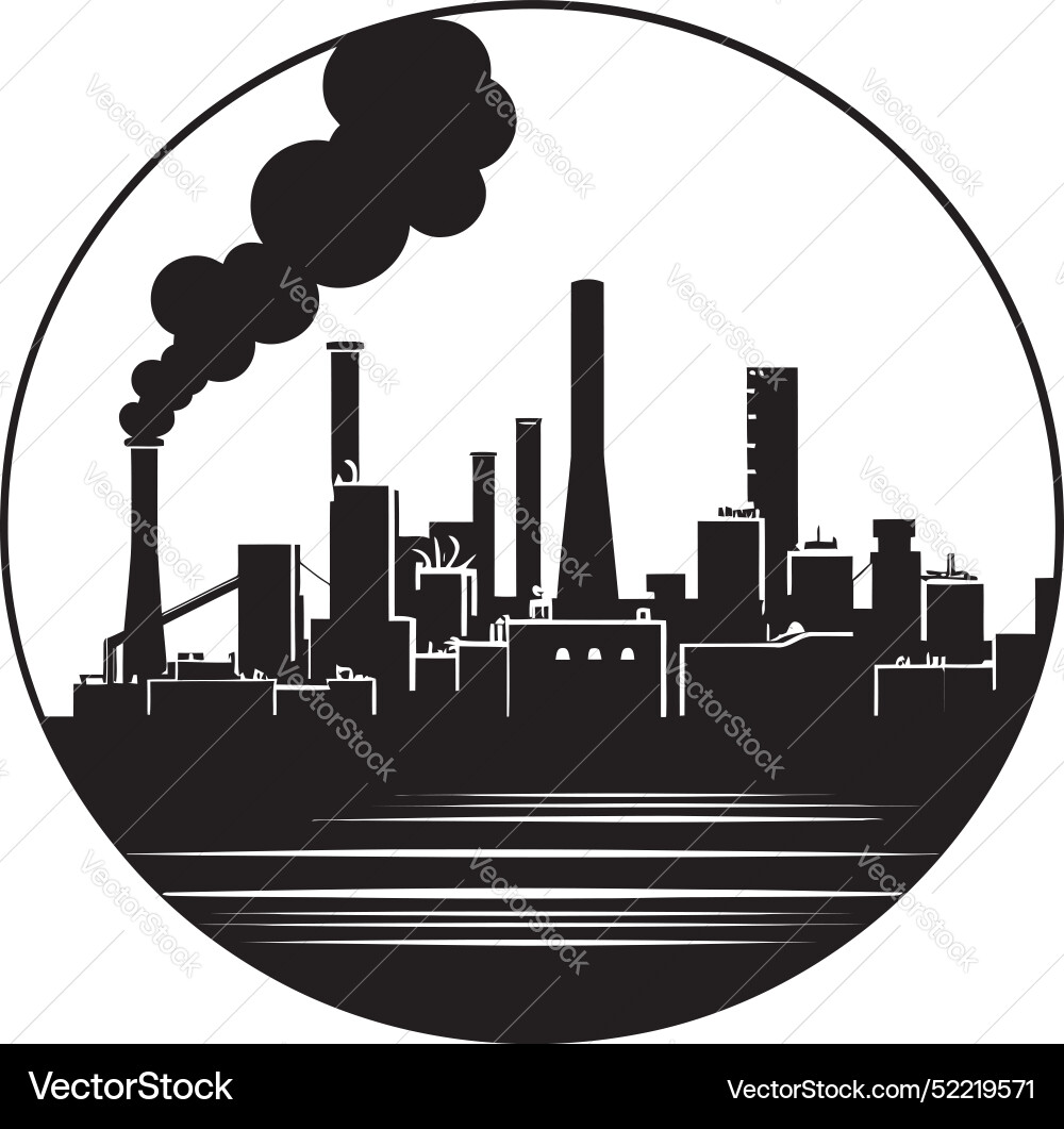 Sleek assembly black icon for production facility – Royalty-Free Vector ...