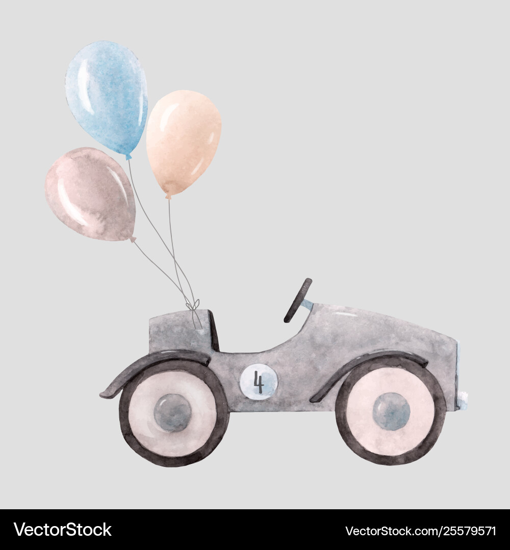 Watercolor bacar Royalty Free Vector Image - VectorStock