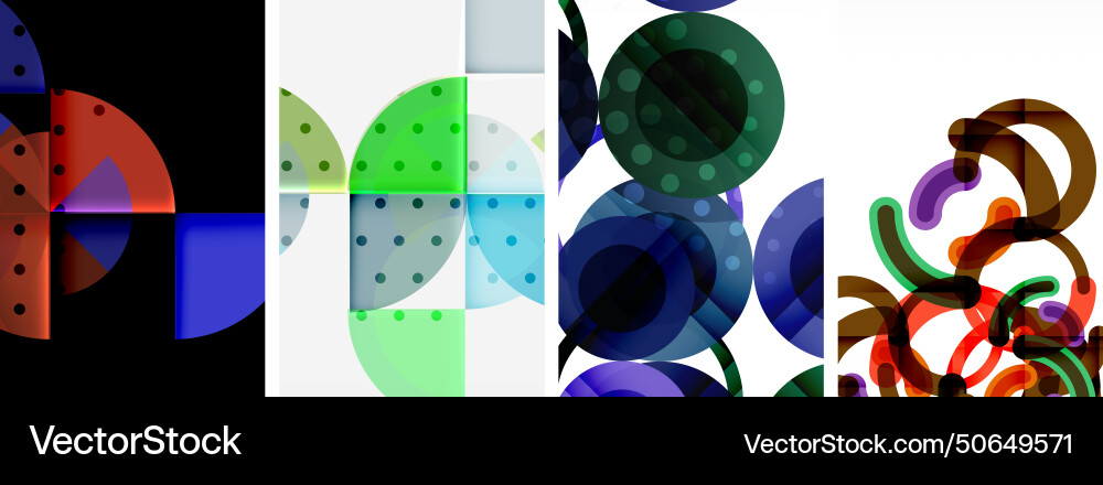 World of geometric elegance with abstract circle Vector Image