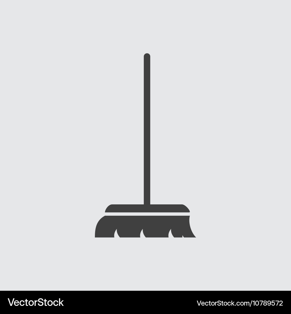 Broom icon Royalty Free Vector Image - VectorStock