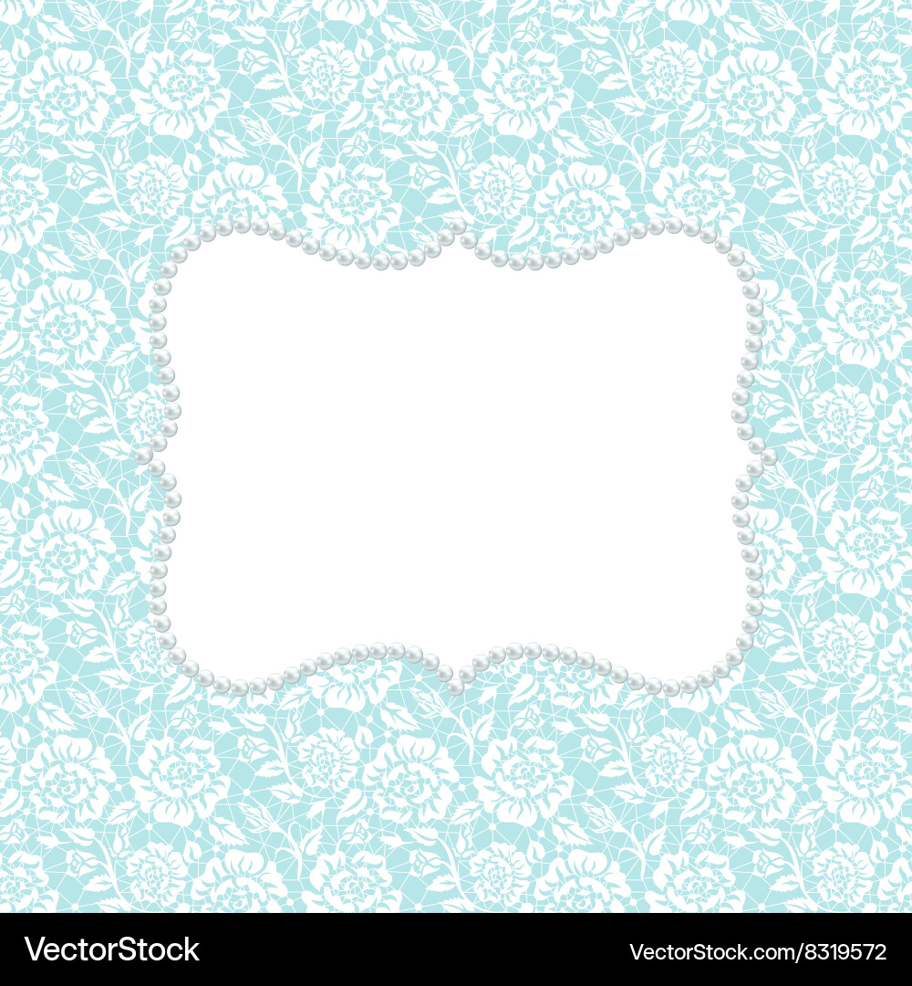 Card with lace Royalty Free Vector Image - VectorStock