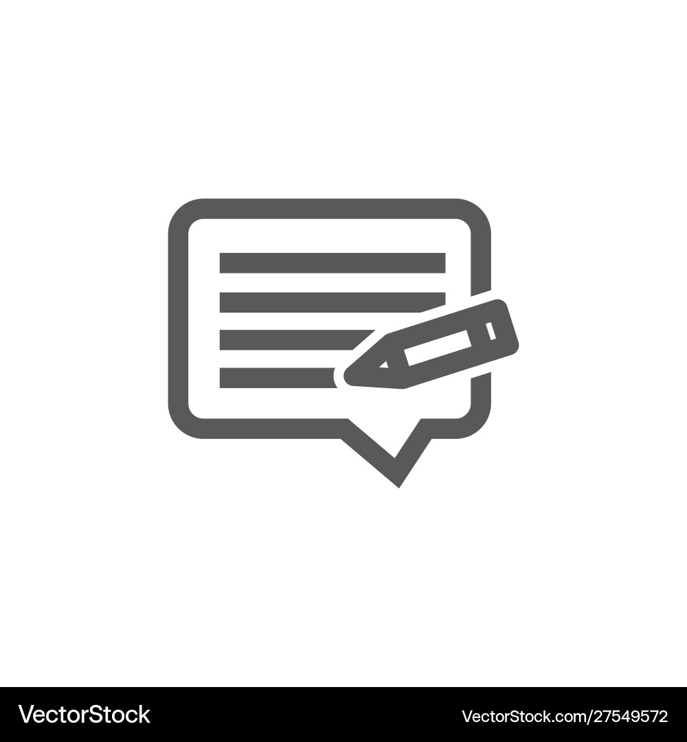 Feedback Bubble Icon Royalty Free Vector Image