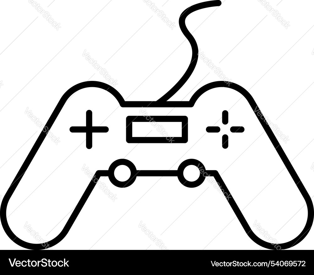 Gaming line icon design Royalty Free Vector Image