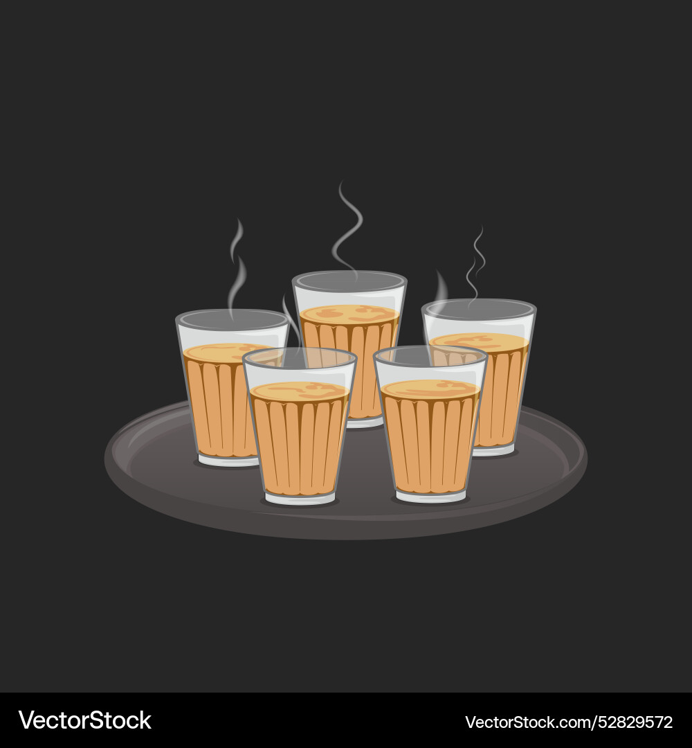Tea or chai cups Royalty Free Vector Image - VectorStock