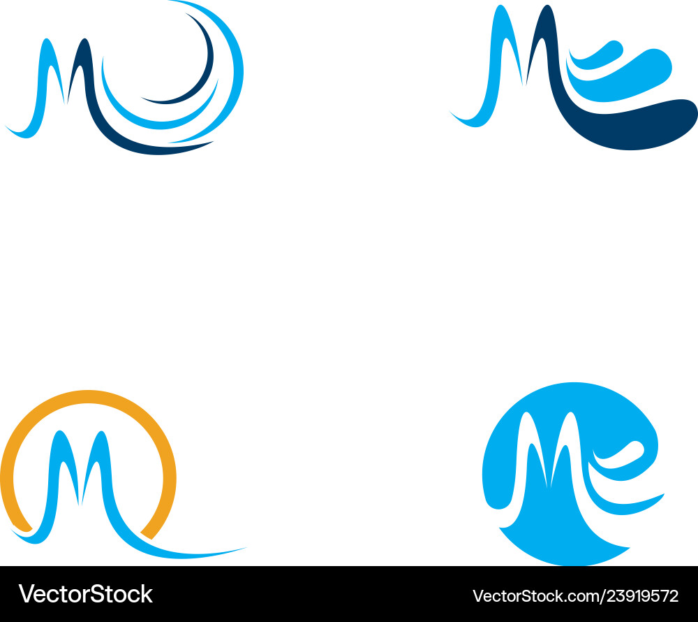 Letter M Ocean Waves Vector Images (over 120)