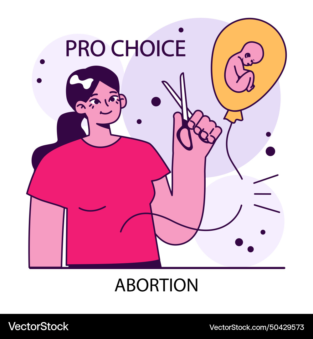 Abortion pregnancy termination reproductive Vector Image