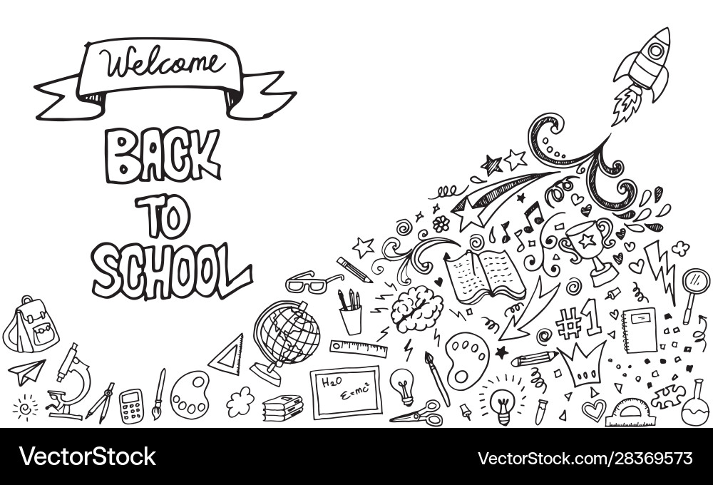 Back to School Education Banner Royalty Free Vector Image