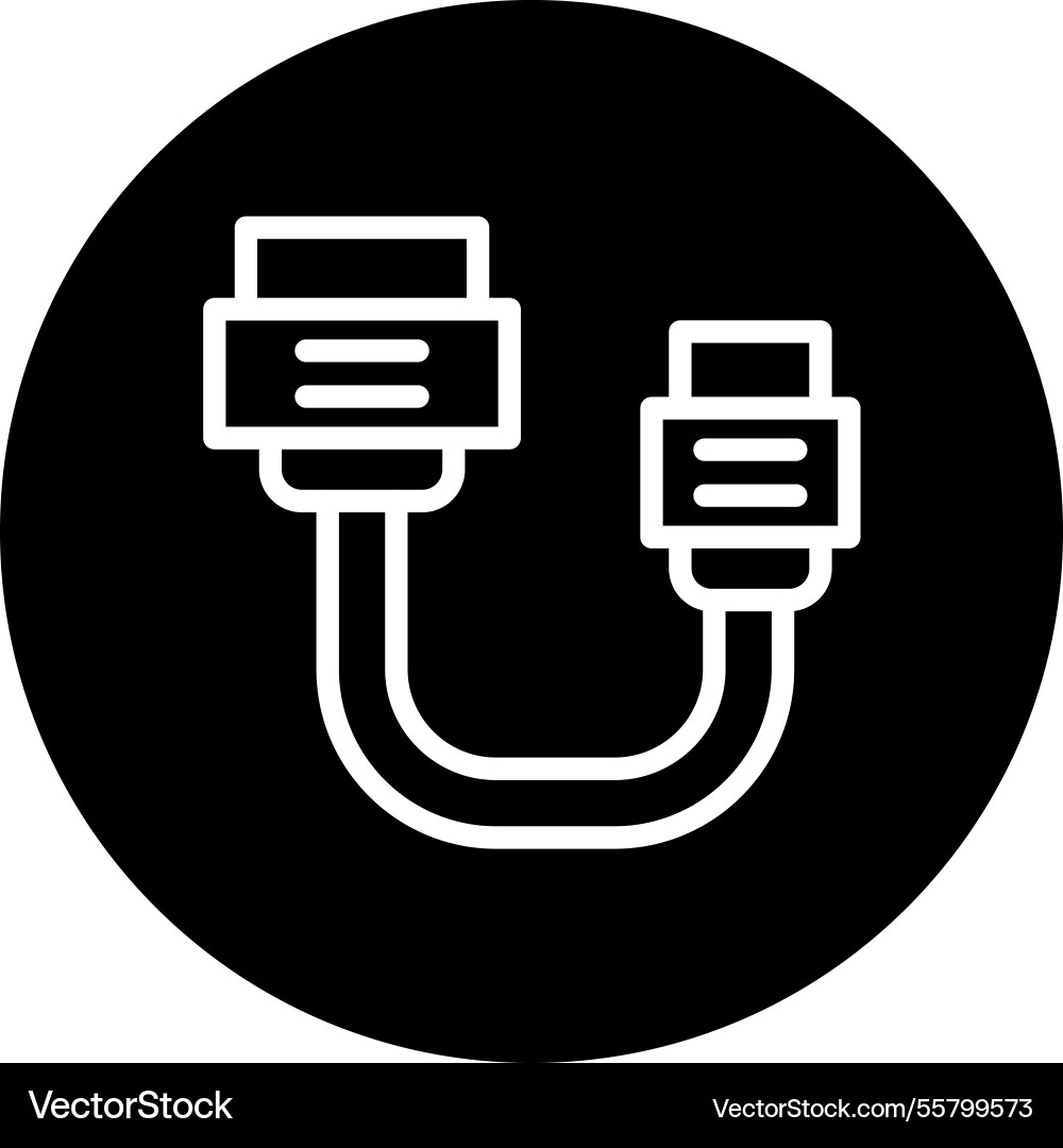 Sata cable icon design Royalty Free Vector Image